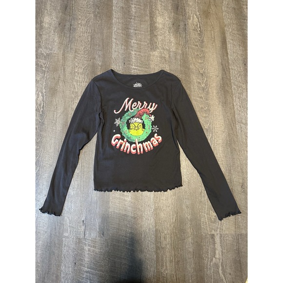 Dr. Seuss | Tops | Dr Seuss The Grinch Top Womens Merry Grinchmas Long ...